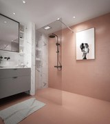 Erga Paris, sprchová zástěna Walk-In 130x200 cm, 8mm čiré sklo, bílý matný profil, ERG-V02-PARIS-130x200-CL-WH