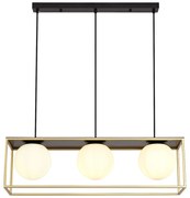 Toolight Stropní plafonové svítidlo Black Gold APP1164-3CP