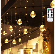 Aigostar - LED Ven. ván. řetěz 120xLED/6W/230V/8 funkcí 3x0,6m IP44 tep bílá+DO