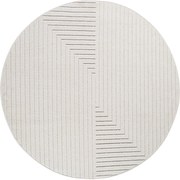 Krémový kulatý vnitřní a venkovní koberec ø 120 cm Nova 1202 – Ayyildiz Carpets