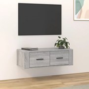 Závěsná TV skříňka šedá sonoma 80x36x25 cm kompozitní dřevo