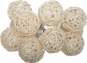 LED girlanda na baterie, ratan, 10 LED diod, 162 cm