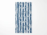 Rychleschnoucí plážová osuška NAUVIA modro-bílá 70 x 140 cm, 100% mikrovlákno