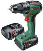 Bosch Nářadí - 18V AKU vrtačka s příklepem, 2x aku 2,0 Ah Li-Ion, nabíječka 06039D7102