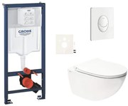 Závěsný wc set do lehkých stěn / předstěnová montáž SAT Infinitio SIKOGRSIN11SASH0