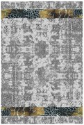 Oriental Weavers, Kusový koberec Zoya 597 X – na ven i na doma, 120x180, šedá, chodba / předsíň