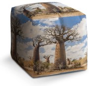 Sablio Taburet Cube Strom: 40x40x40 cm