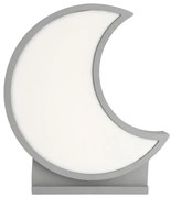 LED Dětská stolní lampa MOON LED/12W/230V šedá