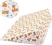Bellatex Klínový podhlavník 80x50x20 cm Lištičky Oranžová,Bílá