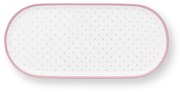 Pip Studio Jolie Dots Gold oválný tác 25x12cm, růžový (Porcelánový oválný tác)