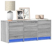 TV skříňka s LED šedá sonoma 97 x 34 x 40 cm kompozitní dřevo