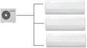 Klimatizace Samsung Elite S2 1+3 ( 2kW + 2kW + 2,5kW ) Multisplit R32