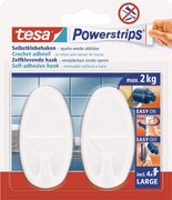 tesa Samolepicí háčky Powerstrips L velké oválné, bílá, 2 ks