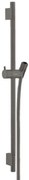 Hansgrohe Unica'S - Sprchová tyč 65 cm se sprchovou hadicí, kartáčovaný černý chrom 28632340