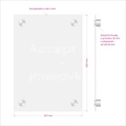 ACCEPT Hlavní orientační tabule Clear CL4 - rozměr 297 x 420 mm
