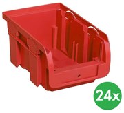 Plastový box COMPACT, 102 x 160 x 75 mm, červený