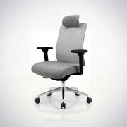Ergonomická otočná kancelářská židle, šedá: VECTOR