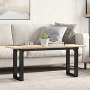 Konferenční stolek s O rámem 110x40x45 cm borové dřevo a ocel 3282667