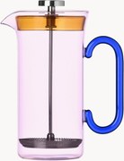Ručně vyrobená french press konvička na kávu z borosilikátového skla Clarinette