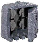 Venkovní svítidlo (výška 2 cm) Garden socket – Trio
