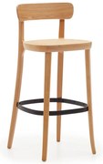 Barová židle v dekoru jasanu v přírodní barvě 99 cm Romane – Kave Home