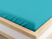 Napínací prostěradlo z mikrovlákna tyrkysové 90 x 200 cm