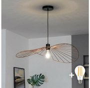 Brilagi - LED Lustr na lanku CERIA WIRE 1xE27/40W/230V 60x80 cm bronz