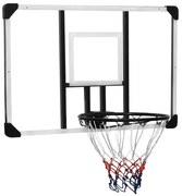 Basketbalový koš s průhlednou deskou 106x69x3 cm polykarbonát