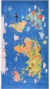 Modrý pratelný dětský koberec 160x230 cm Animal Atlas – Vitaus