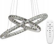 Toolight - LED stropní svítidlo + dálkové ovládání APP418-CP, chromová, OSW-65016