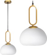 Toolight Tutumi, závěsné svítidlo 1xE27 APP1073-1CP, zlatá, OSW-00678