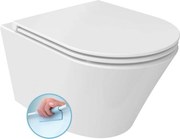 Sapho Paco - Závěsné WC Short, Rimless, bílá PZ1012SH