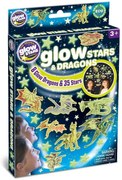 Samolepicí dekorace glowstars světélkující dekorace na zeď - draci a hvězdy