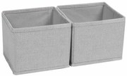 Úložný box compactor sada 2 ks organizérů boston 14 x 14 x 12 cm, šedá