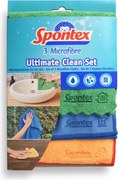 Spontex Utěrky z mikrovlákna Ultimate Clean Set, 3 ks