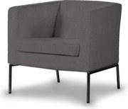 Potah na křeslo IKEA Klappsta barva šedá látka pletený vzor