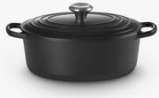 Le Creuset Signature - Pekáč oválný s poklicí, objem 6,3 l, noir mat 21178310000430