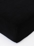 MK Lůžkoviny Froté prostěradlo 140 × 200 cm - černá