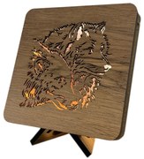 Li-Go "Vlci" lampa 19x19cm provedení povrchu: bříza