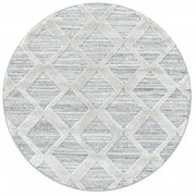 Ayyildiz, Kusový koberec Pisa 4703 Grey kruh, 80x80 (průměr) kruh, šedá, ložnice