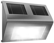 LED solární nástěnné osvětlení nerezové 101594