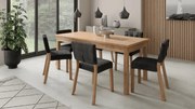 ADRK Furniture Sada stůl s židlemi RODOS 80 SE-ROD-80-L