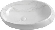 Sapho Sapho, DALMA keramické umyvadlo 68x16,5x44 cm, carrara, MM317
