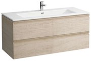 Laufen Pro S - Skříňka s umyvadlem, 120x55x50 cm, 2 zásuvky, světlý dub H8619674791041