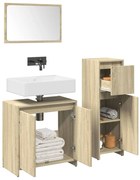 3dílný set koupelnového nábytku dub sonoma kompozitní dřevo 3324973