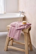 Pip Studio ručníky z bavlněného froté Soft Zellige, lila (Luxusní ručníky z bavlněného froté v designu Soft Zellige v barvě lila)