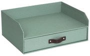 Zelený kartonový organizér zásuvkový/na dokumenty Walter Canvas Paper Laminate – Bigso