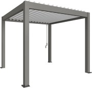 Biohort Pergola 3 x 3 křemenově šedá/bílá 312 x 312 cm