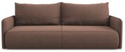 Růžová rozkládací/s úložným prostorem pohovka 216 cm Nanea – Makamii