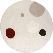 Koberec DUNE 8087 krémový / terakota kruh